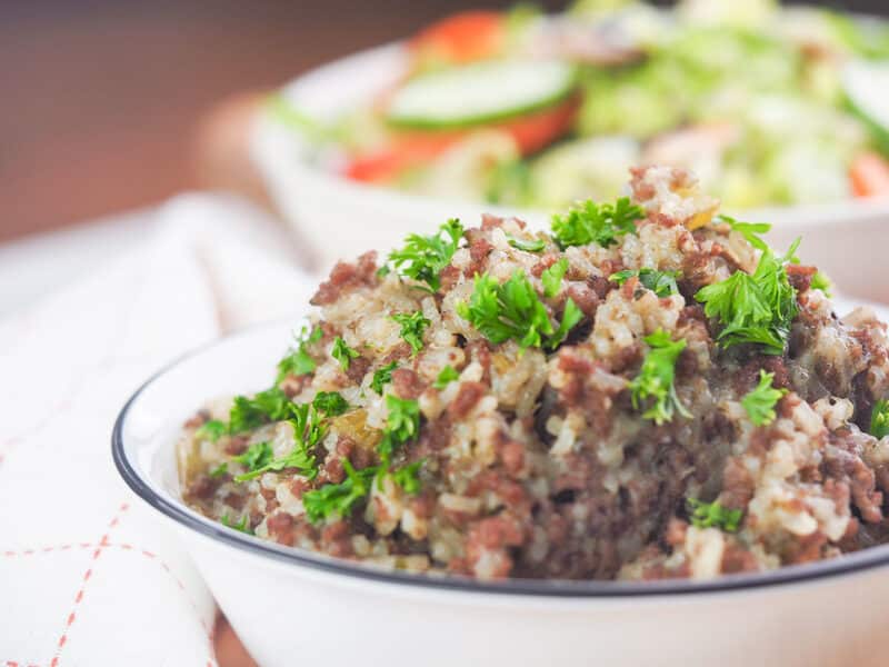 One-Pot Cajun Dirty Rice - Monday is Meatloaf