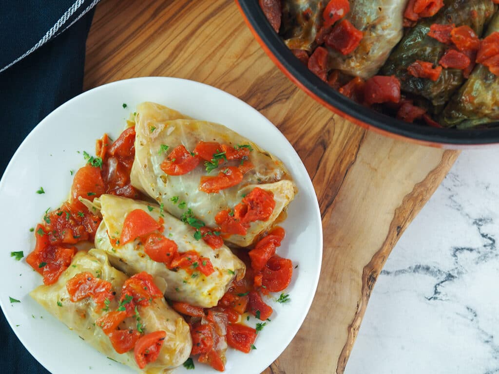 Instant Dutch Oven Stuffed Cabbage Rolls - Monday is Meatloaf